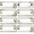 Amazon.com: 72pcs Eucalyptus Flat Name Plates with Alphabet Number ...