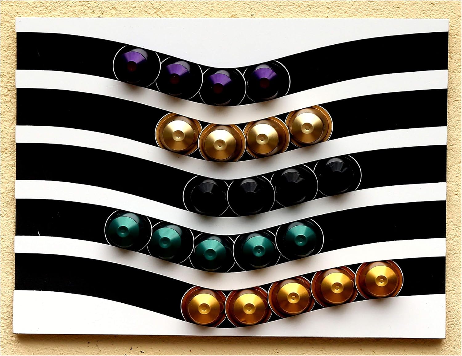 distributeur nespresso 50 capsules horizontales (blanc/noir): Amazon.fr ...