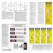 Werner Ladder Replacement Labels