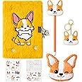 Amazon.com: CY2SIDE Corgi Dog Diary Set - 6PCS Corgi Diary with Lock ...
