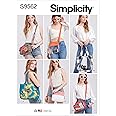 Amazon.com: Simplicity Bag, Pouch, and Shoulder Tote Sewing Pattern Kit ...