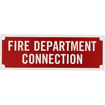 Amazon.com: SmartSign 3M Engineer Grade Reflective Tags, Legend "Fire ...