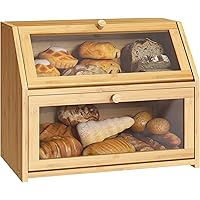 Amazon.com: Bread Storage Farmhouse Bread Box For Kitchen Countertop ...