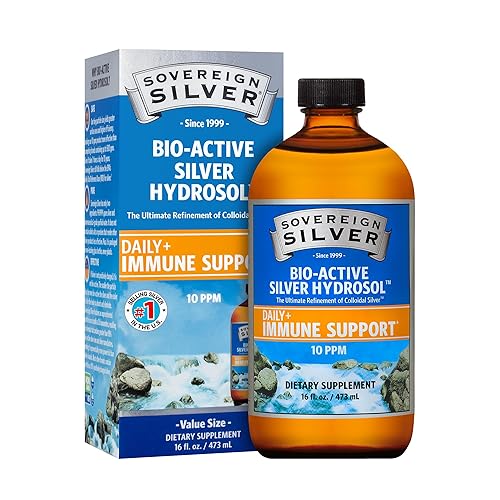 Sovereign Silver Immune Support - Colloidal Silver, Bio-Active Silver ...