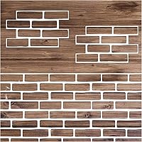 Amazon.com: 4Pcs Brick Stencils for Painting Walls 17 x10Inch, Reusable ...