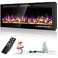 Amazon.com: ALPACA 50" Slim Electric Fireplace Recessed and Wall ...