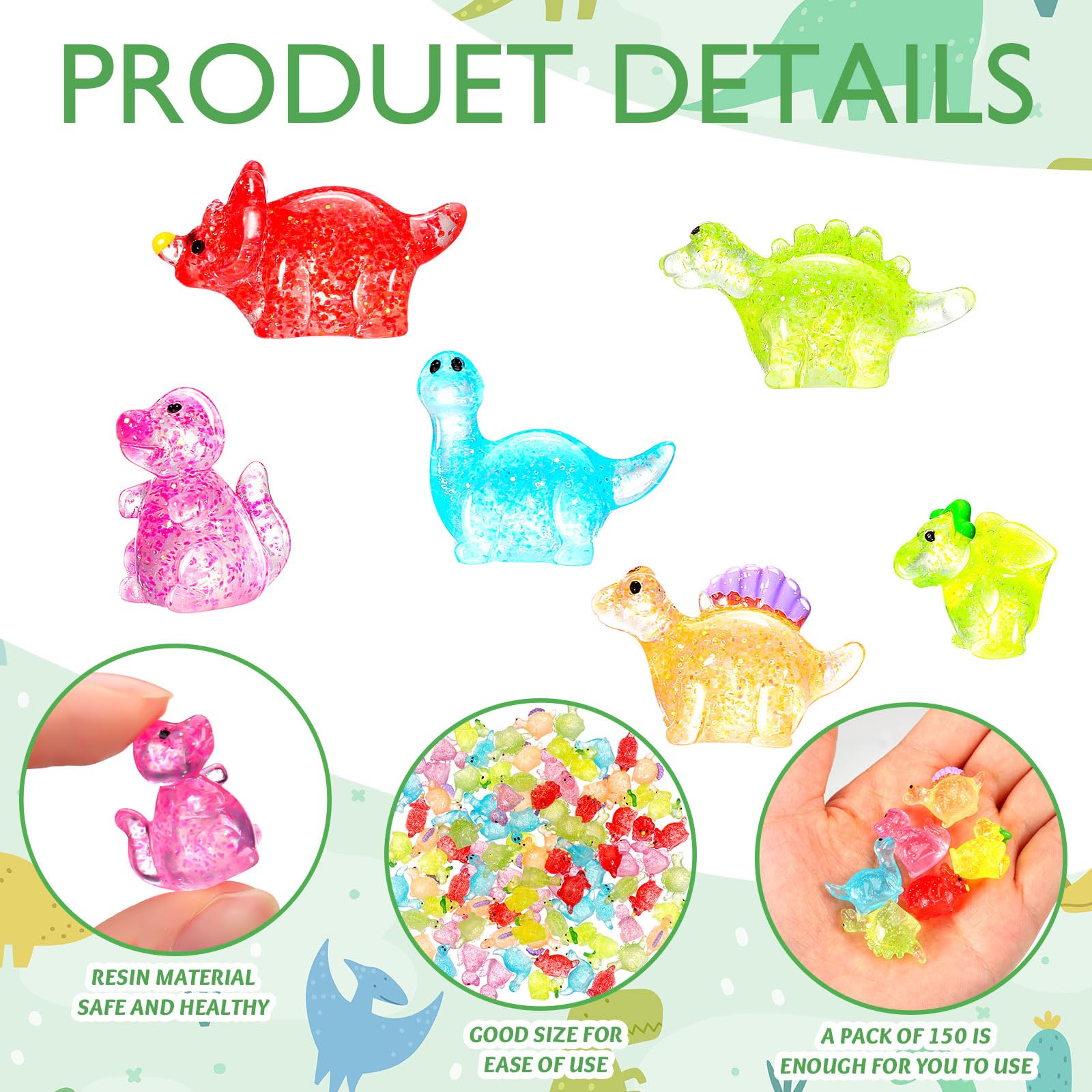Mua Poen 96 Pcs Mini Dinosaur Figures Resin Small Dinosaur Toys Garden ...