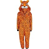 Boys Girls Kids Childrens Onezee Tiger Animal Printed Warm Hooded ...