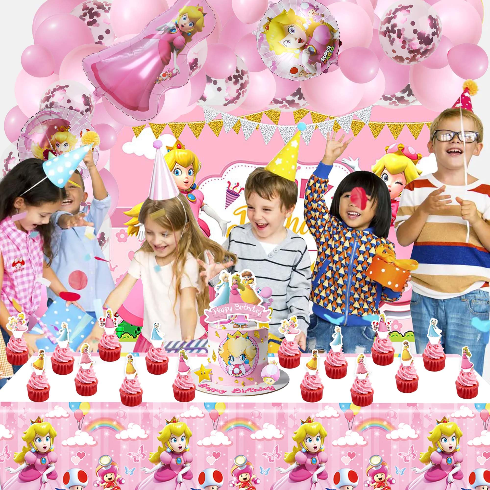 Mua Princess Peach Birthday Party Supplies, Princess Peach Theme Party ...