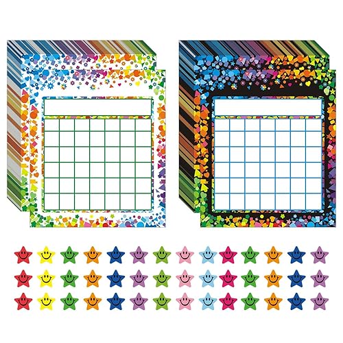 REGELETO 100 Pack Incentive Reward Chart for Kids, 2 Designs Incentive ...