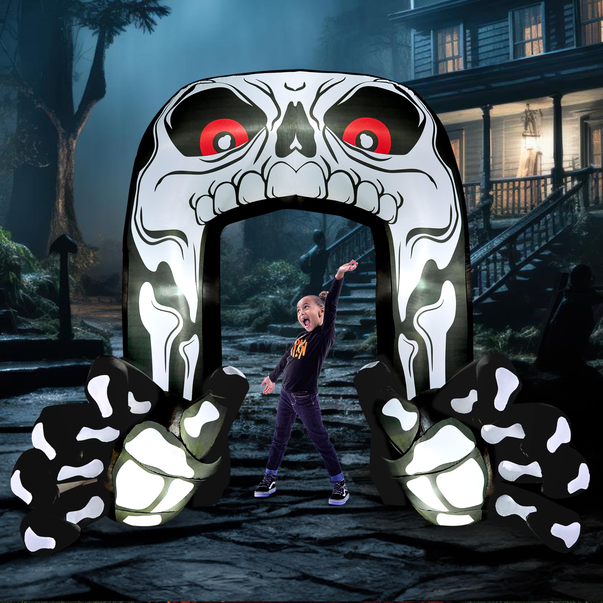 JOIEDOMI 8 FT Halloween Inflatables Outdoor Decorations?Halloween ...