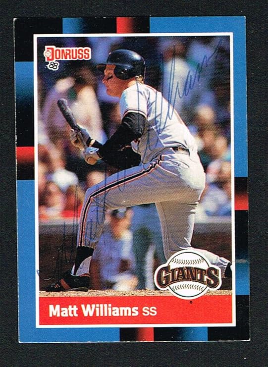 Matt Williams #628 signed autograph auto 1988 Donruss Baseball Trading ...