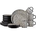 Amazon.com | Stone Lain Sophie Rustic Stoneware Dinnerware Service for ...