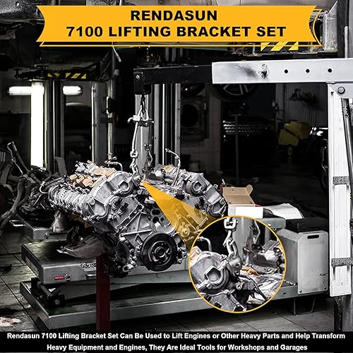 Engine Lift Chain Lifting Eye 7100 Lifting Bracket Set 5,500 Lb ...