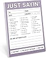 Amazon.com: Knock Knock 12092 Nifty Note Pad, Just Sayin': Knock Knock ...