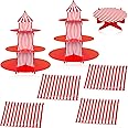 Amazon.com | 7 Pieces Carnival Cake Stand Set 3 Tier Circus Carnival ...