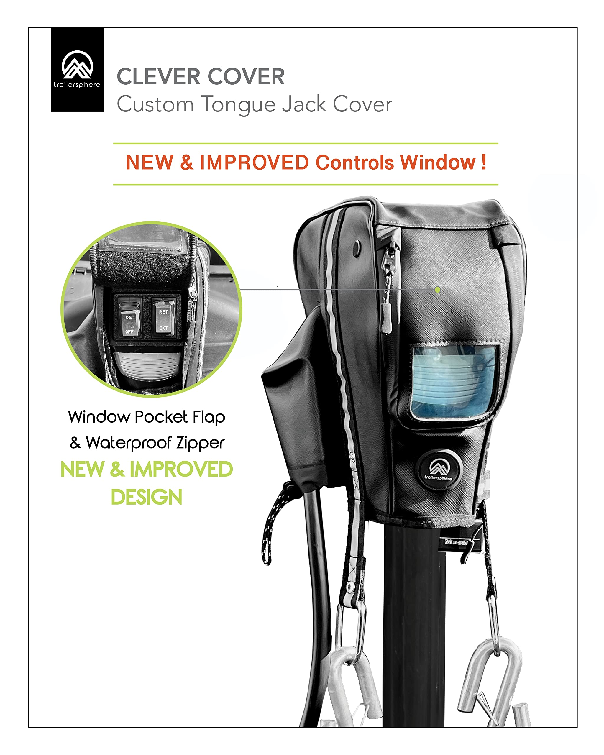 Mua Clever Cover for LCI Jack by Trailersphere Custom Electric Tongue ...