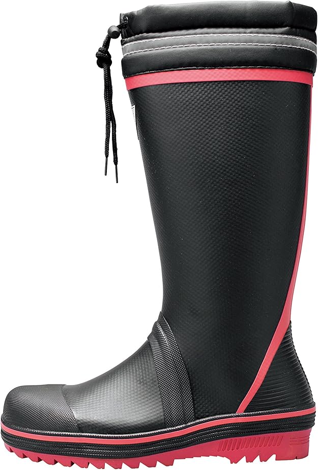 Amazon | [ユニフォームU-style] (ジーベック) XEBEC 安全長靴(先芯入り) 軽量タイプ (85716-xe) ブラック 4L | 安全靴・作業靴