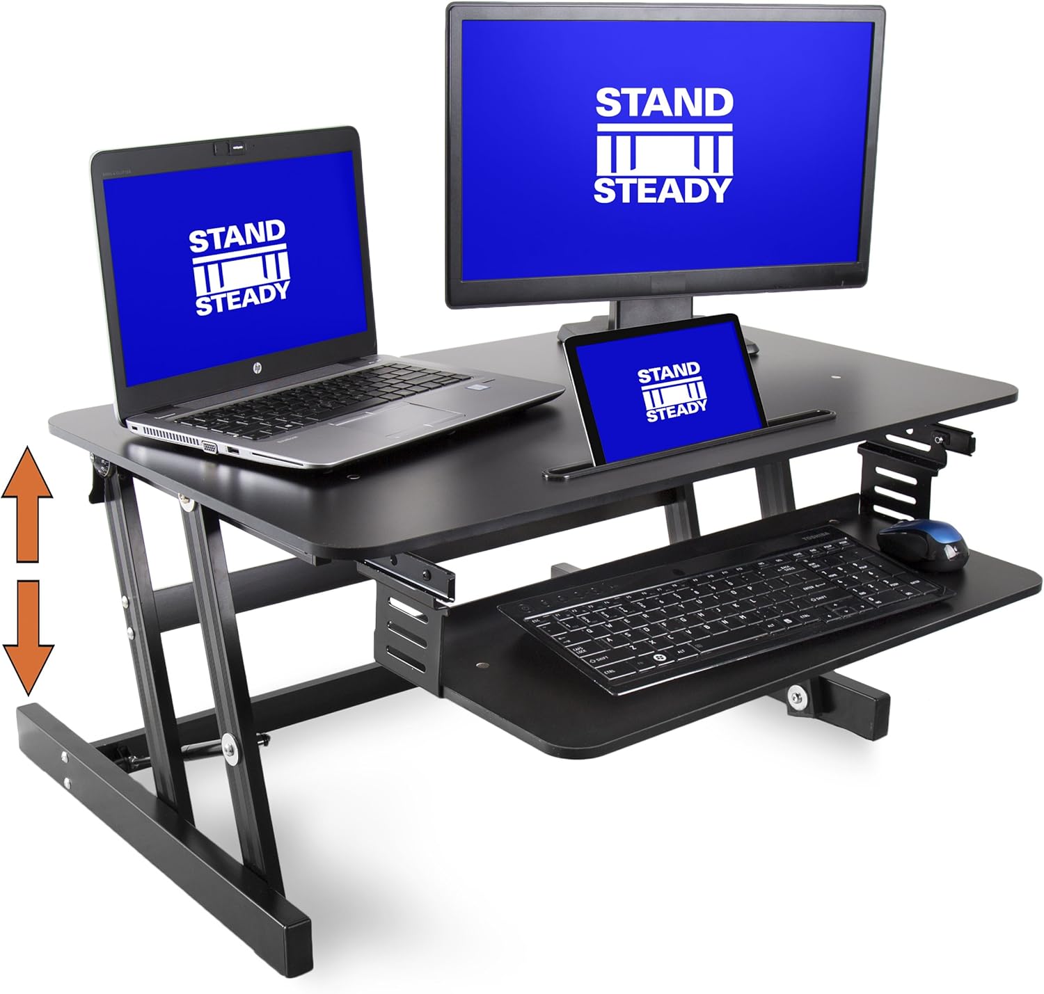 Amazon.com: FlexPro Precision 31" Standing Desk | Holds 2 Monitors and ...