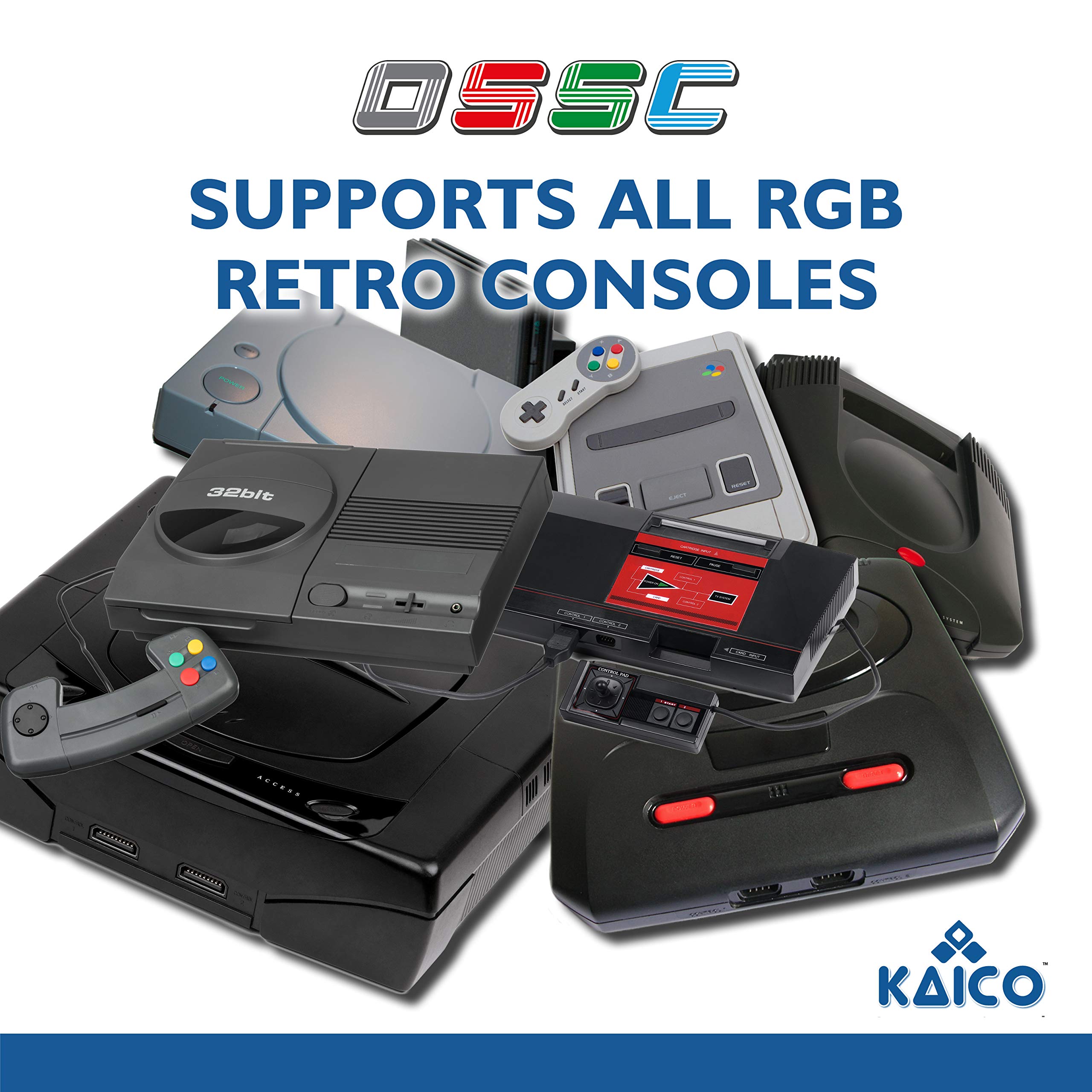Kaico Edition OSSC Open Source Scan Converter 1.6 with SCART, Component ...