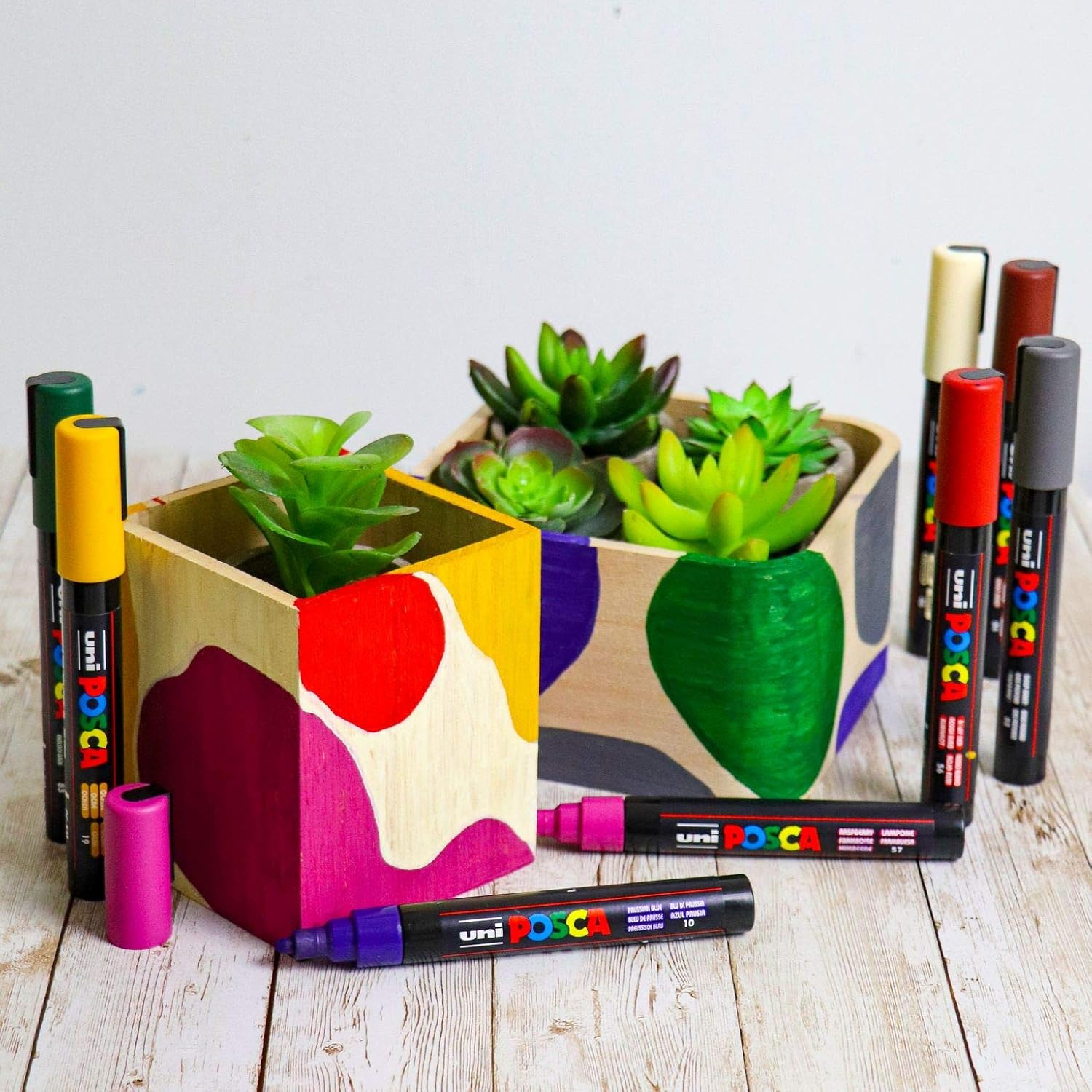 Posca – PC-5M Medium Bullet Tip – Paint Marker- Deep colours 8-pen pack ...