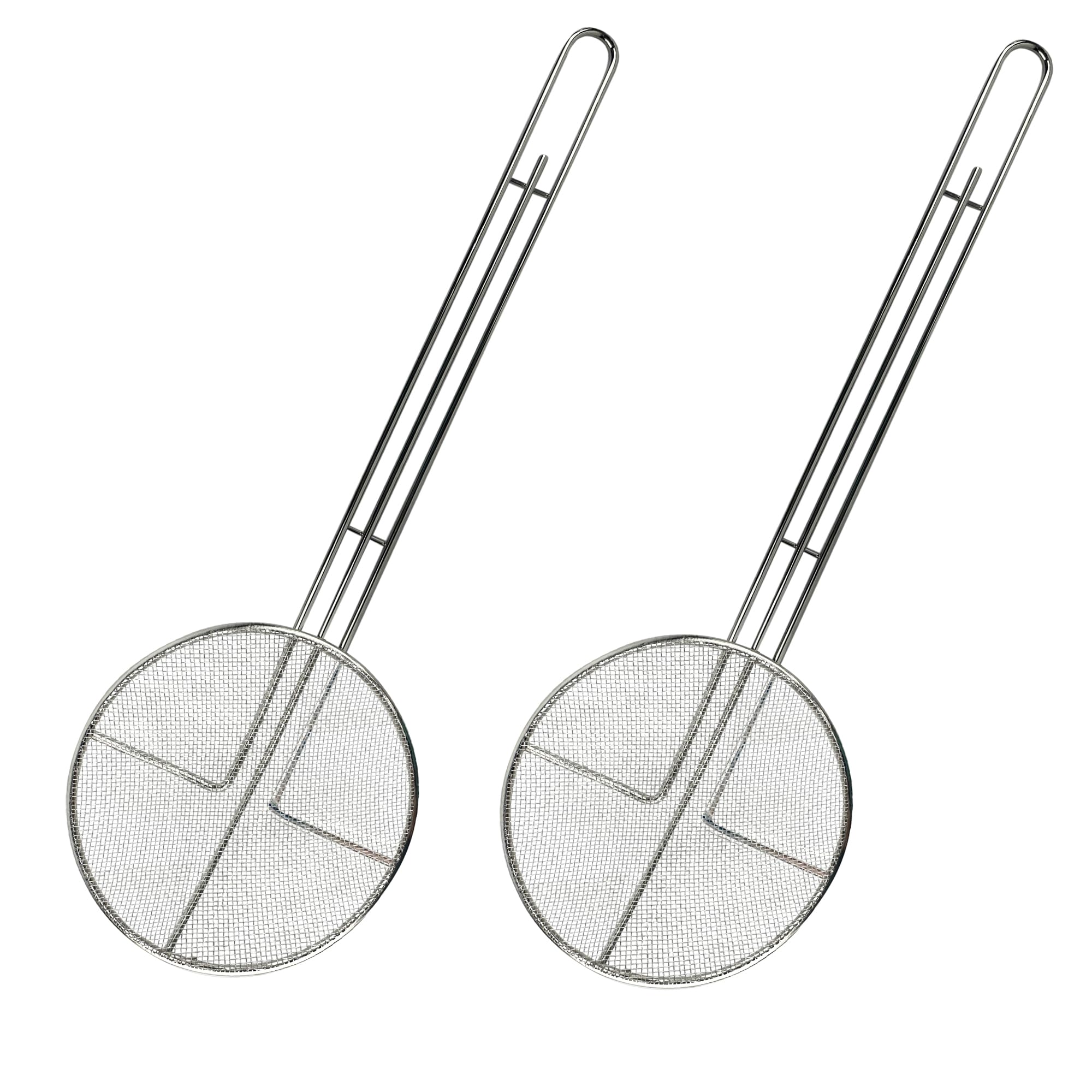 Cuisine Ready Wire Mesh Strainer with Long Handle |2 Pack| 6.5" Round ...