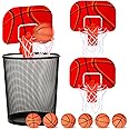 Amazon.com: Honoson 3 Sets Indoor Trash Can Basketball Game Set ...