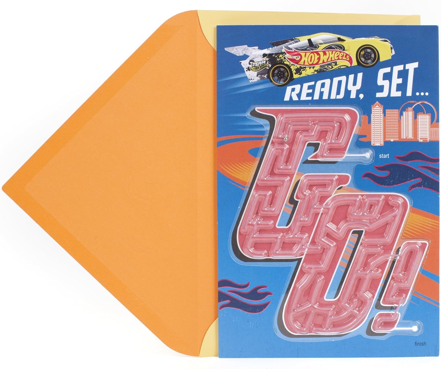 Amazon.com : Hallmark Birthday Greeting Card for Kids (Hot Wheels ...