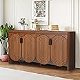 Amazon.com: FurSch Fluted Sideboard Buffet Cabinet with Storage,Arched ...