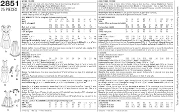 Simplicity Pattern 2851 HH Misses Costumes Size, 6, 8, 10, 12: Amazon ...