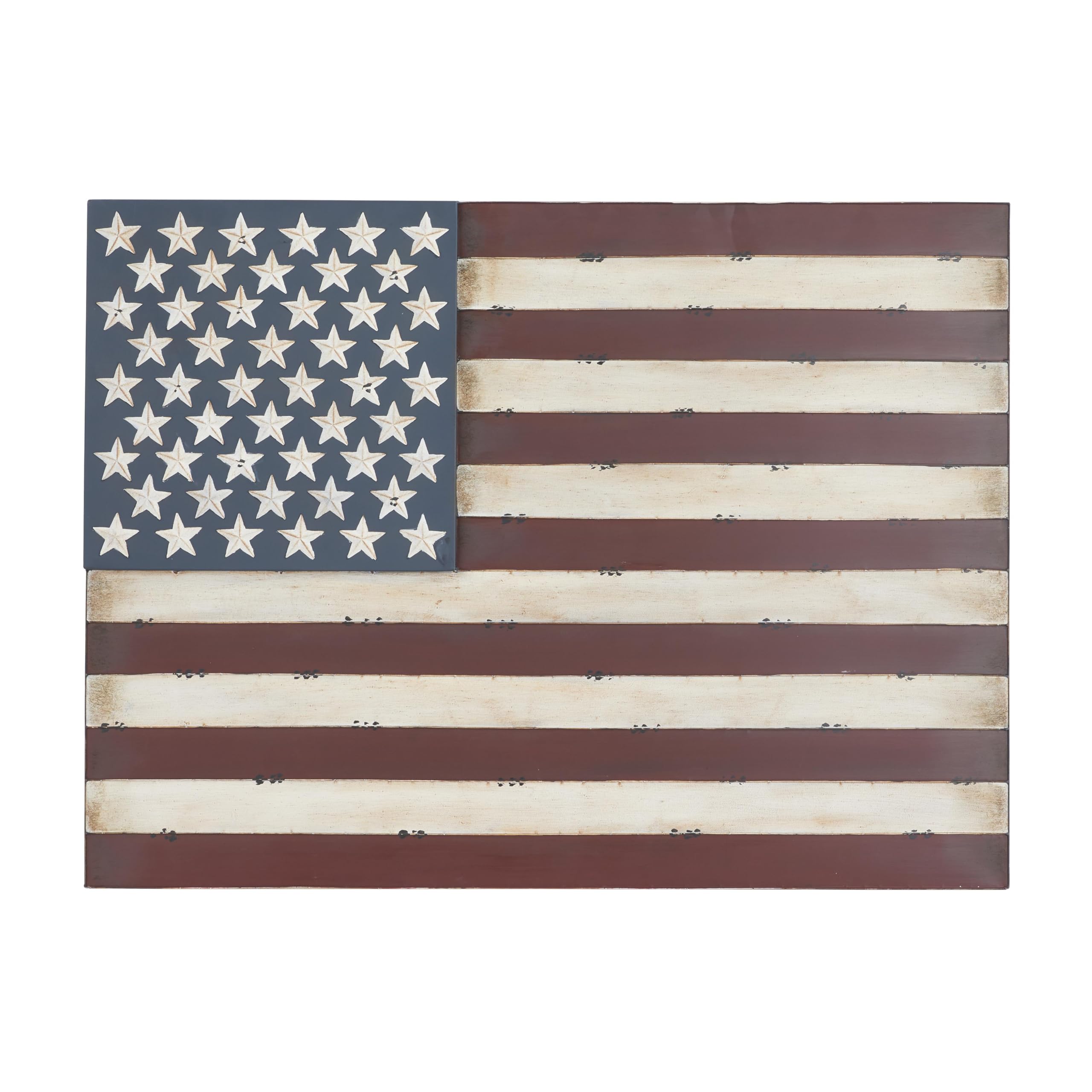 Deco 79 Metal American Flag Home Wall Decor Indoor Outdoor Wall ...