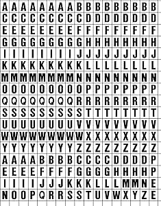 Amazon.com: Stick on Vinyl Lettering, Numbers, Self Adhesive Letters ...