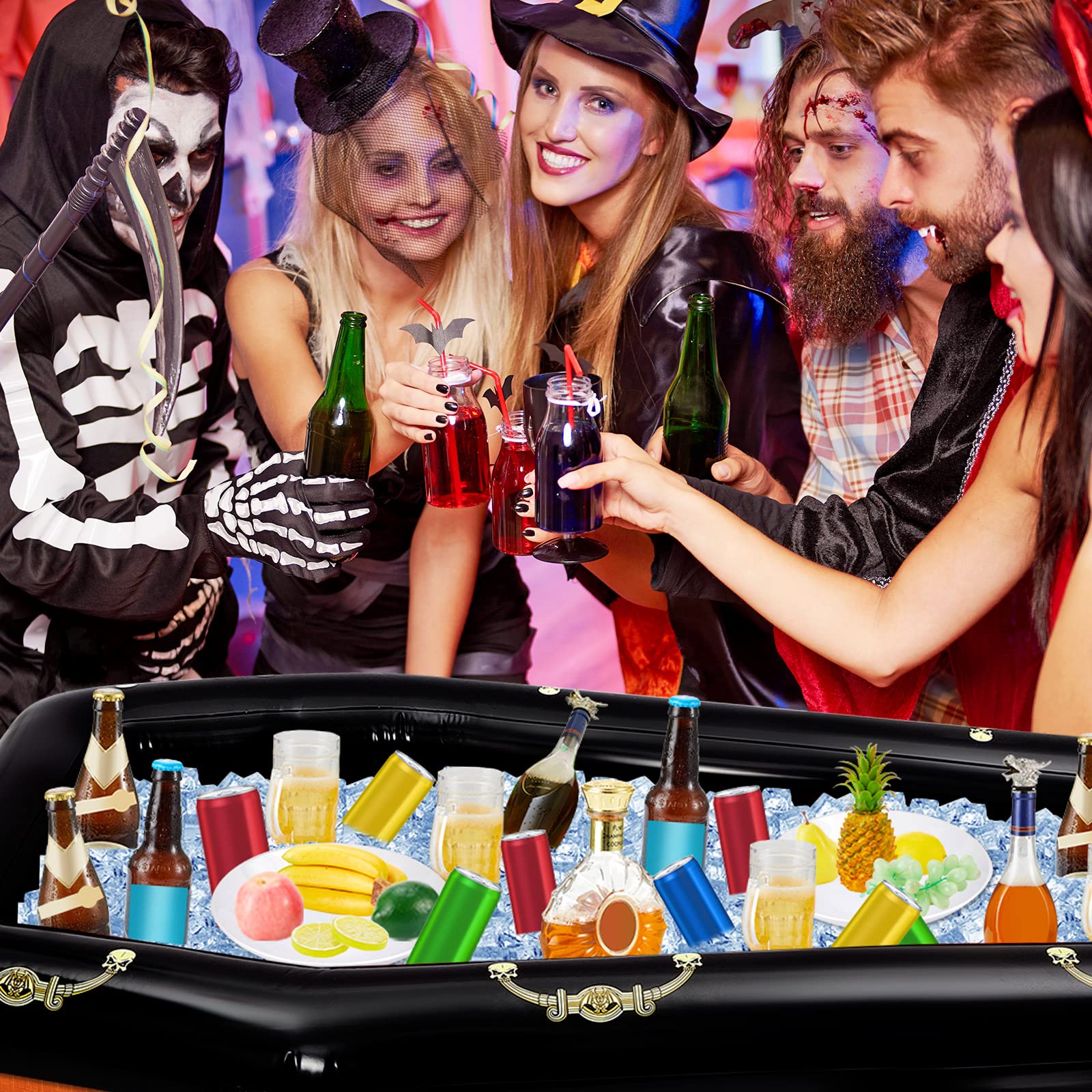 Mua Aoriher 52 Inch Inflatable Coffin Cooler Fake Coffin Floatie Drink ...