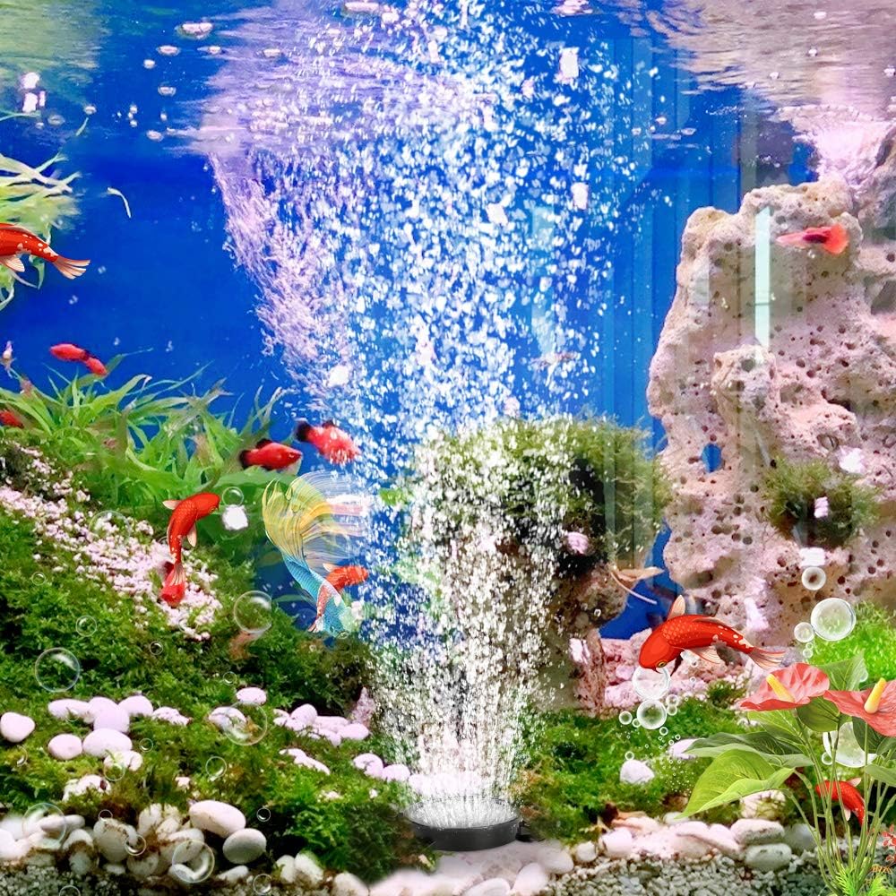 Hydroponic Oxygen Plate, 4” Aquarium Air Stone 4 Pcs Silent Fish Tank ...