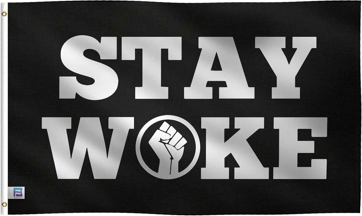 Amazon.com : 3x5 Foot Stay Woke Flag: Single Sided 100% Polyester ...