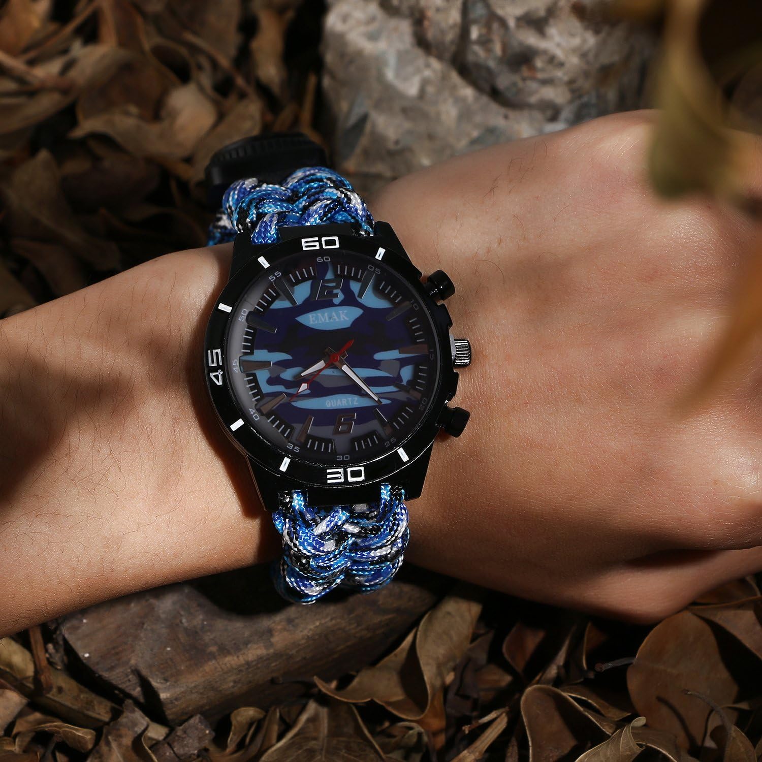 6 in 1 Survival Bracelet Watch – Multifunctional Emergency Survival ...