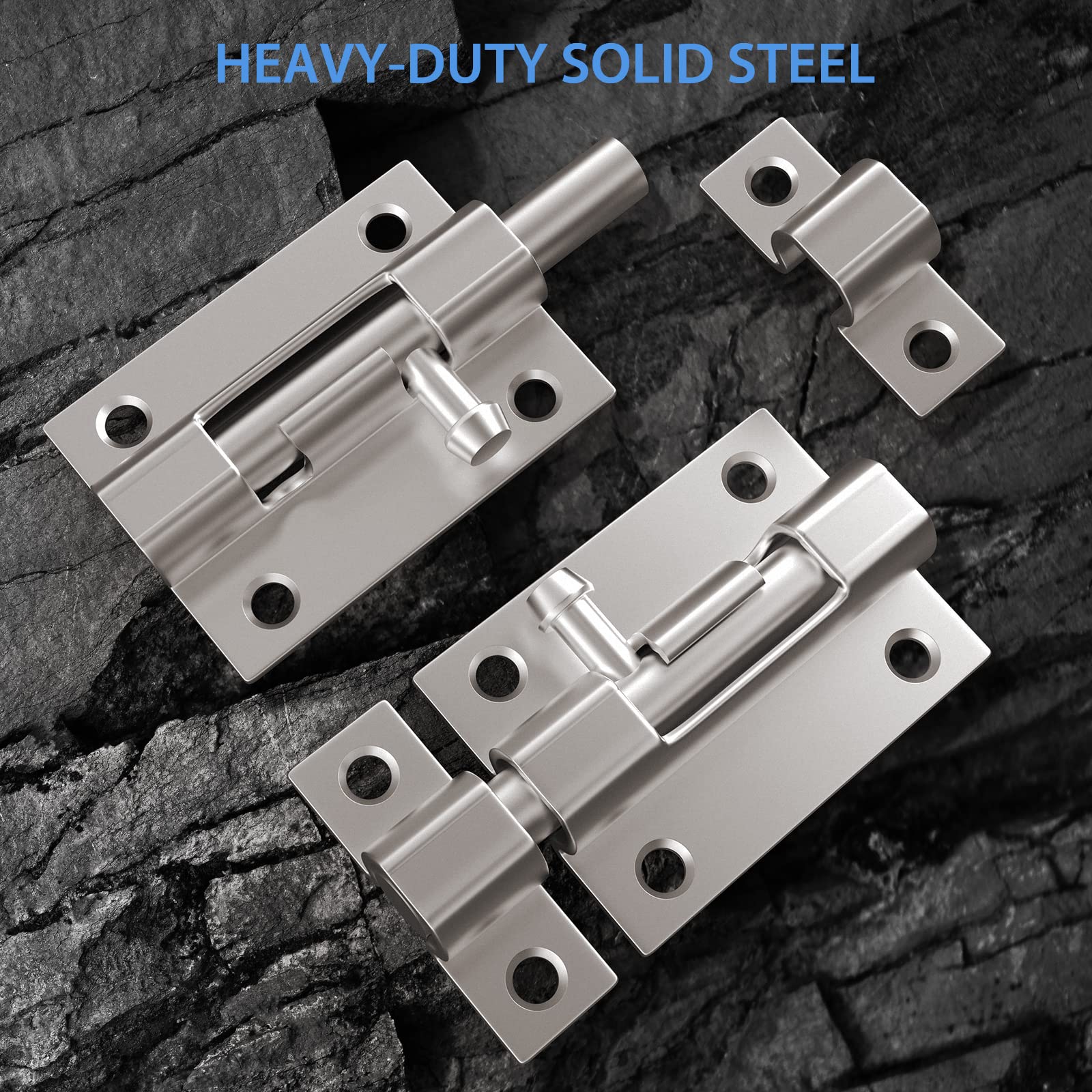 Door Security Slide Latch Lock, Keyless Entry Door Lock, Thickened ...