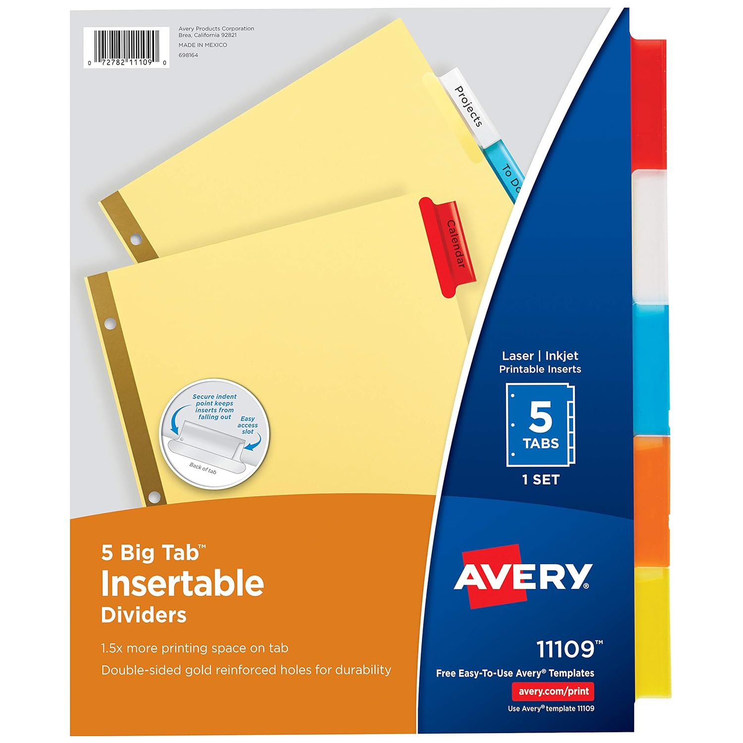 Avery Big Tab Template 5 Flyer Template
