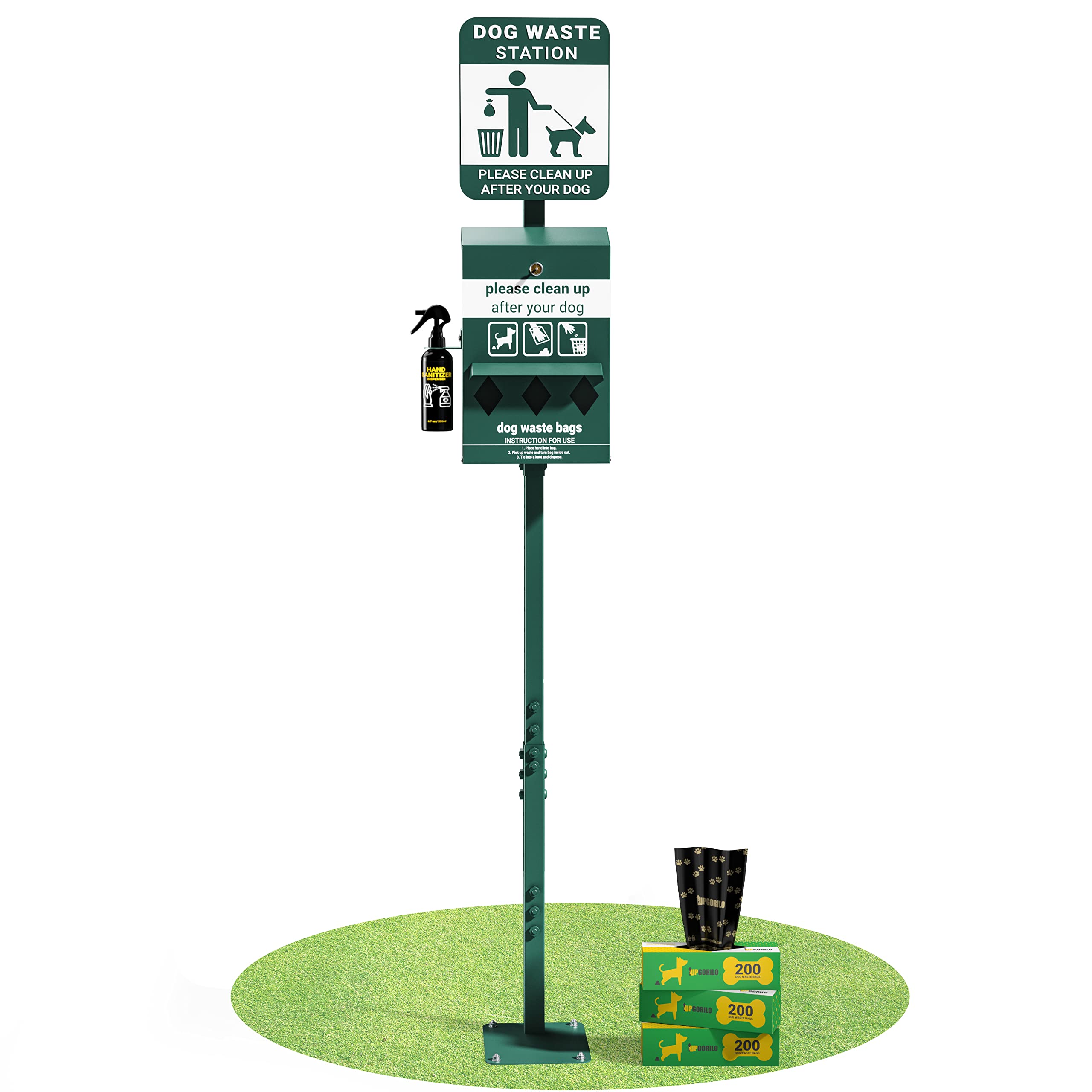 Mua Mini Pet Waste Station - Includes 600 Dog Poop Bags - Original Glow ...