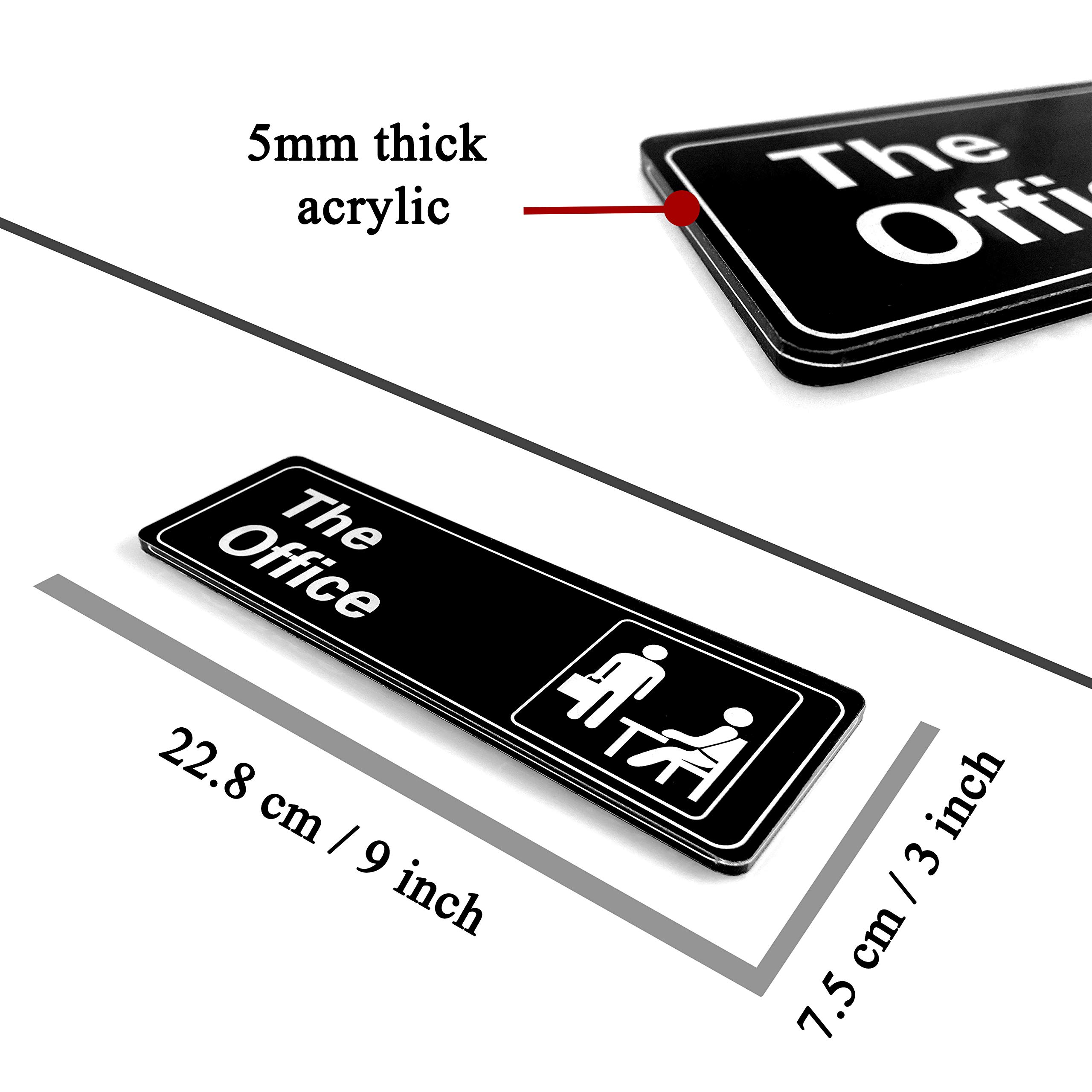 Mua The Office Sign Self-Adhesive Acrylic Sign for Door or Wall 9 X 3 ...