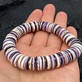 Amazon.com: ABCGEMS Darkest Purple Wampum Shell Beads - Atlantic Coast ...