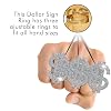 Skeleteen Dollar Sign Costume Ring - Pimp Money Symbol Jewelry Three ...