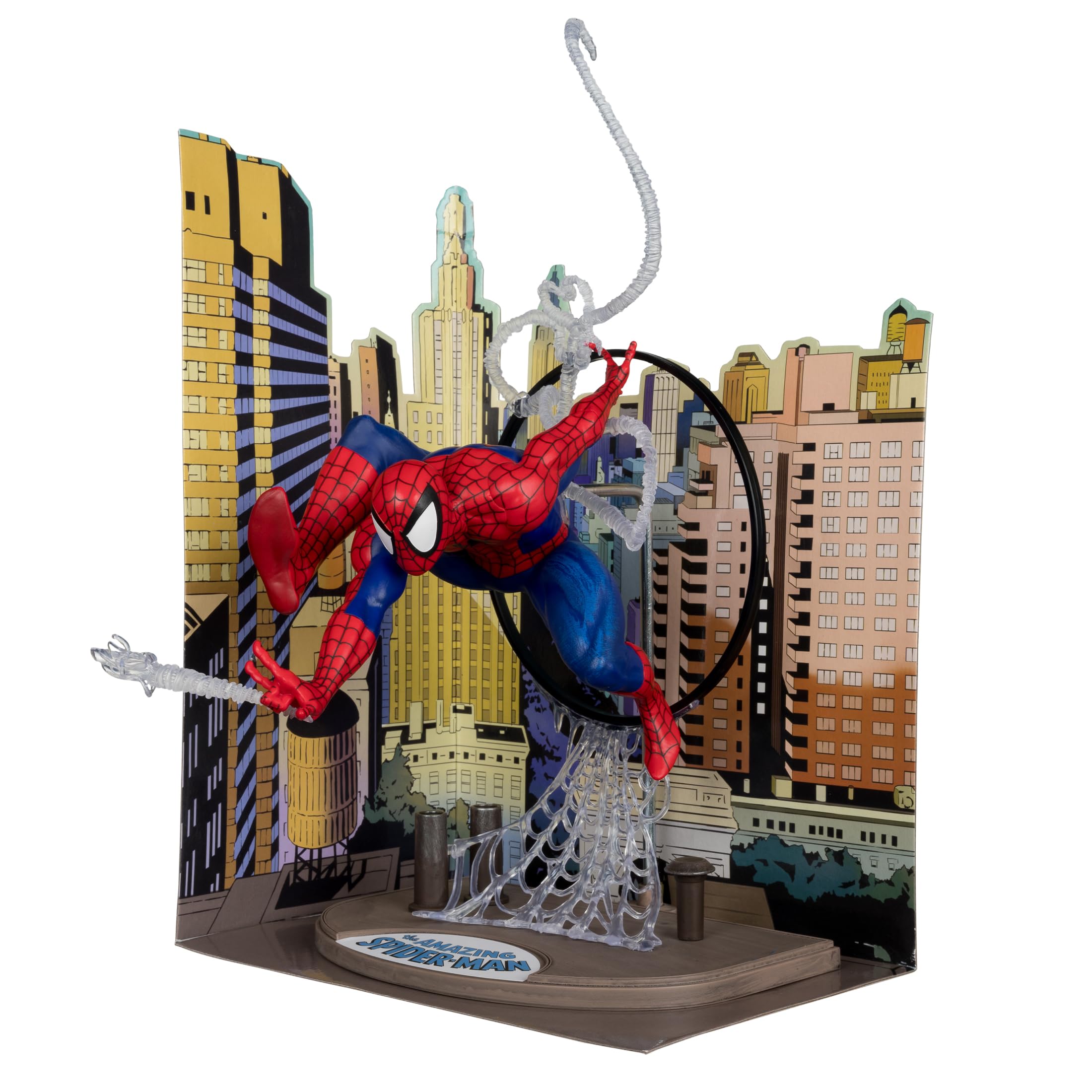 McFarlane Toys - Marvel Spider-Man 1:6th Scale Posed Figure with Scene ...