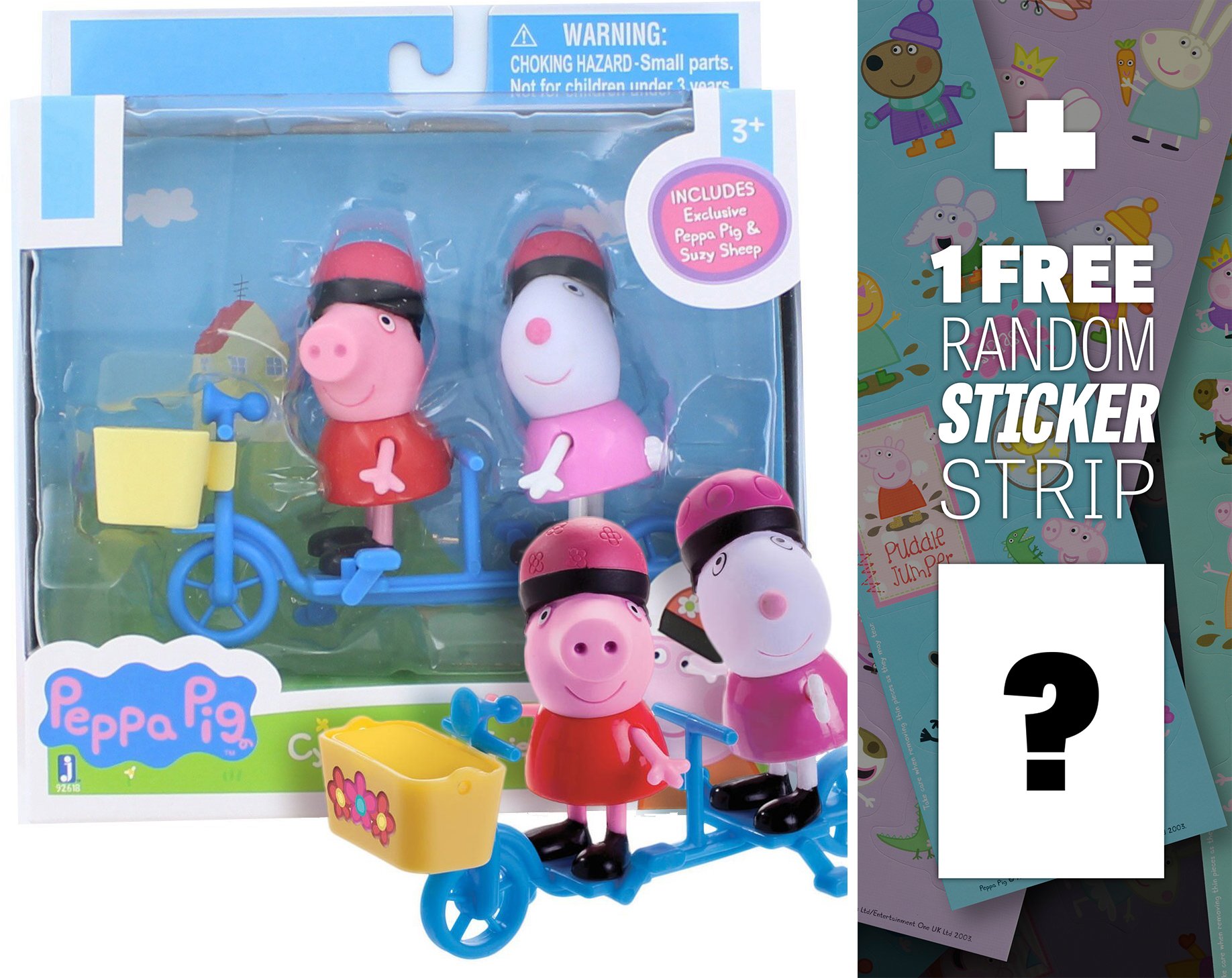 Buy Peppa & Suzy Sheep Cycling with Friends: Peppa Pig 2-Mini Figure ...