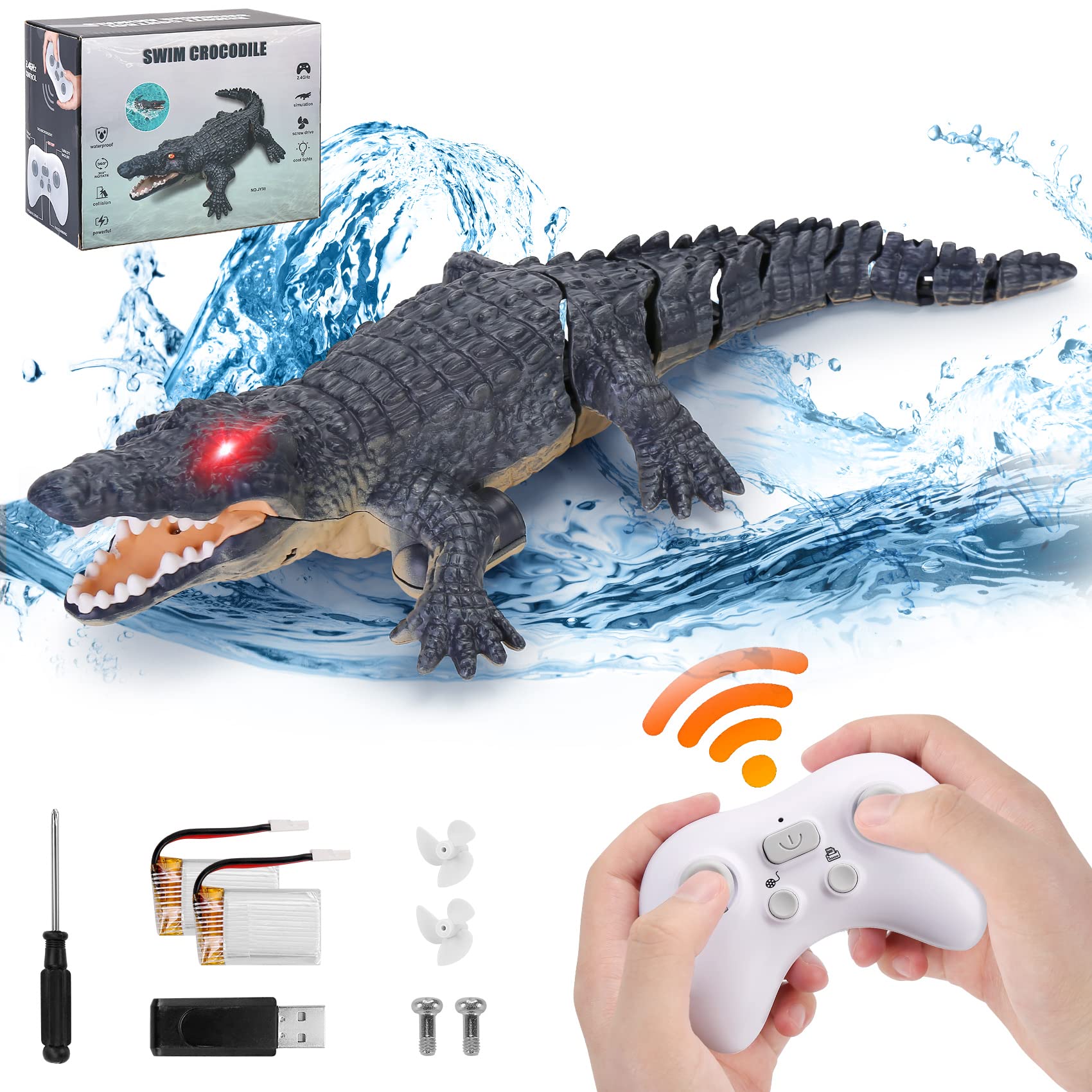 Mua GearRoot Remote Control Crocodile Boat Toy 1:18 Scale High ...