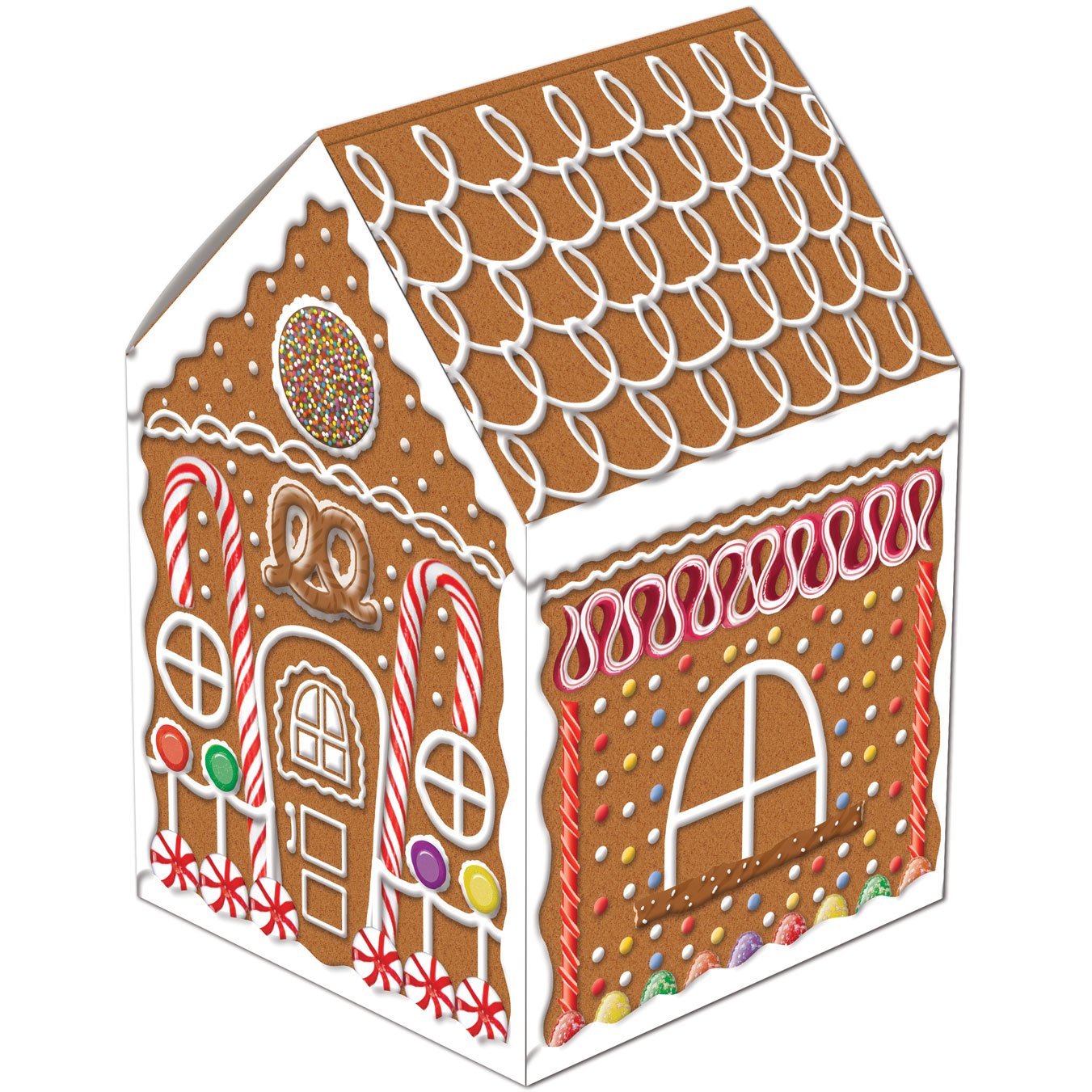 Amazon.com: Gingerbread House Centerpiece Party Accessory (1 count) (1 ...