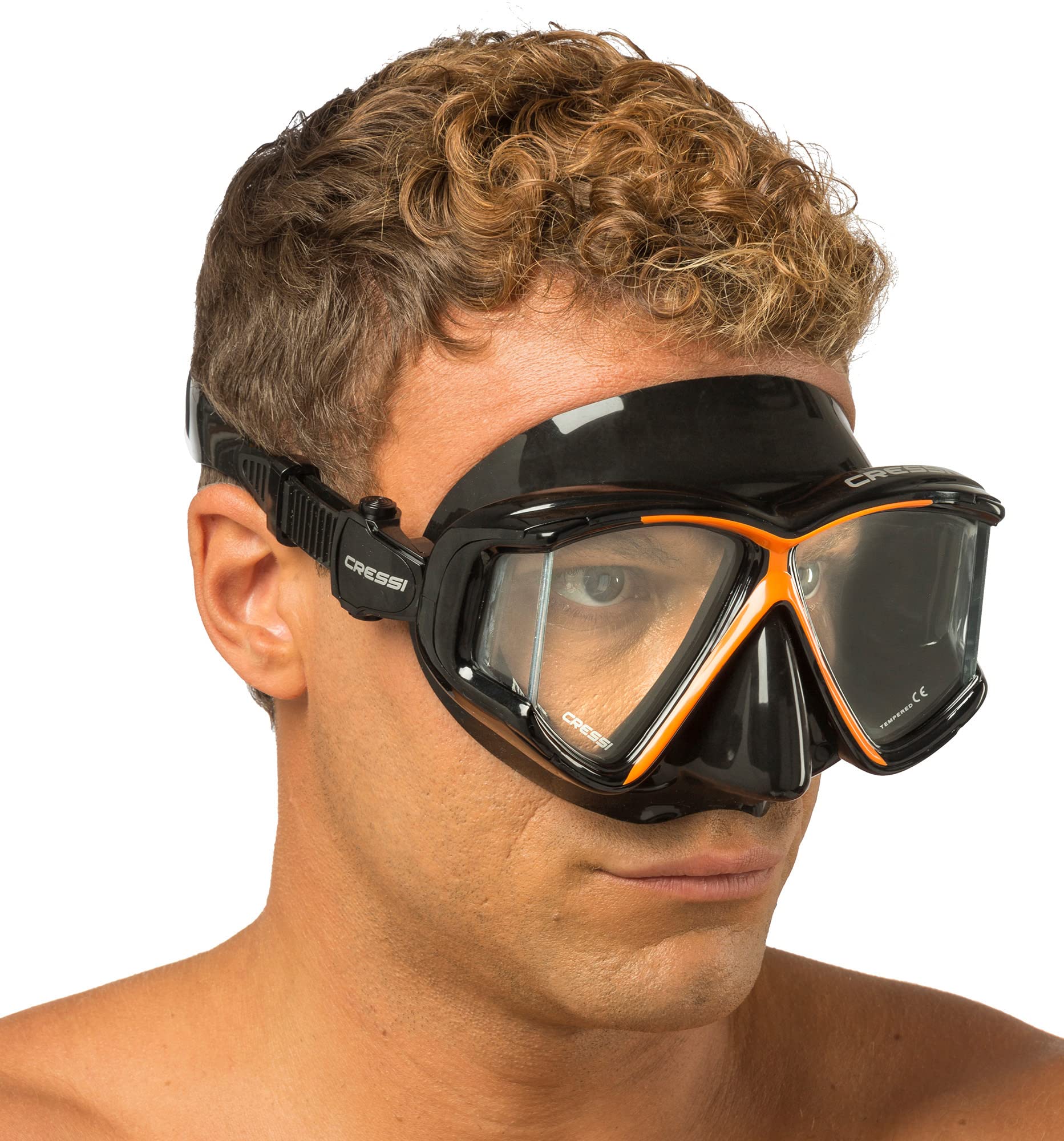 Mua Cressi Panoramic Wide View Diving Mask - 4-Window Tempered Glass ...