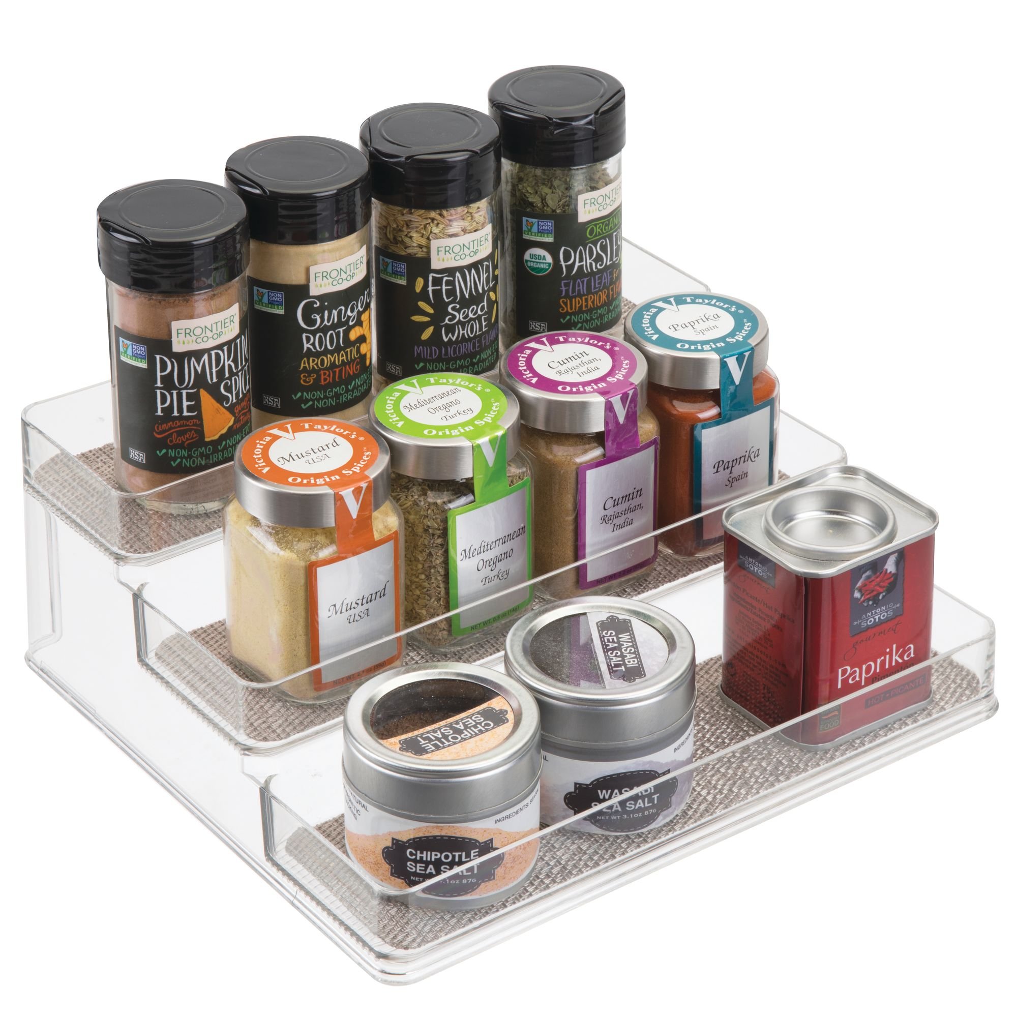 Mua iDesign Twillo Plastic Stadium Spice Rack, 3-Tier Organizer for ...
