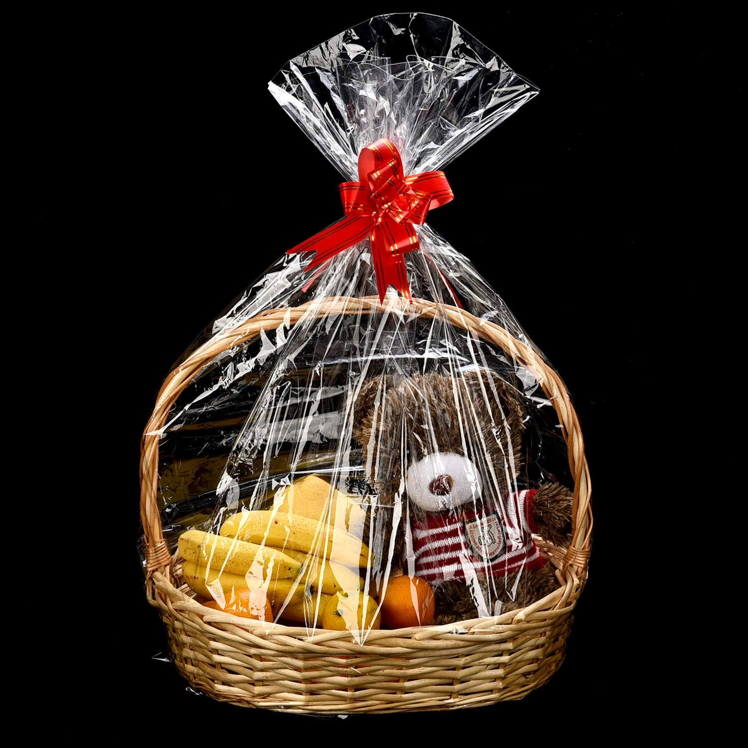 Sacs De Panier Transparents Sac En Plastique Cellophane Pour Paniers 