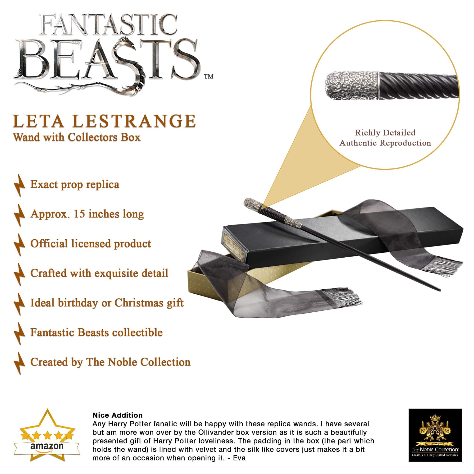 Mua The Noble Collection Leta Lestrange Wand in Collectors Box 15 inch ...